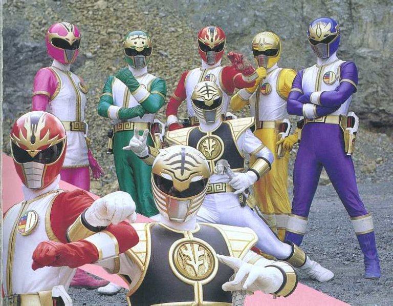 Dairanger! Com vocês, o esquadrão das cinco estrelas!