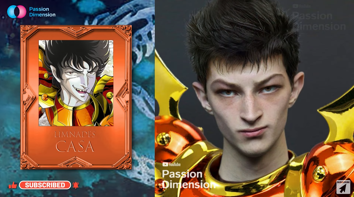 IA gera os rostos da versão live-action dos Marinas de Poseidon
