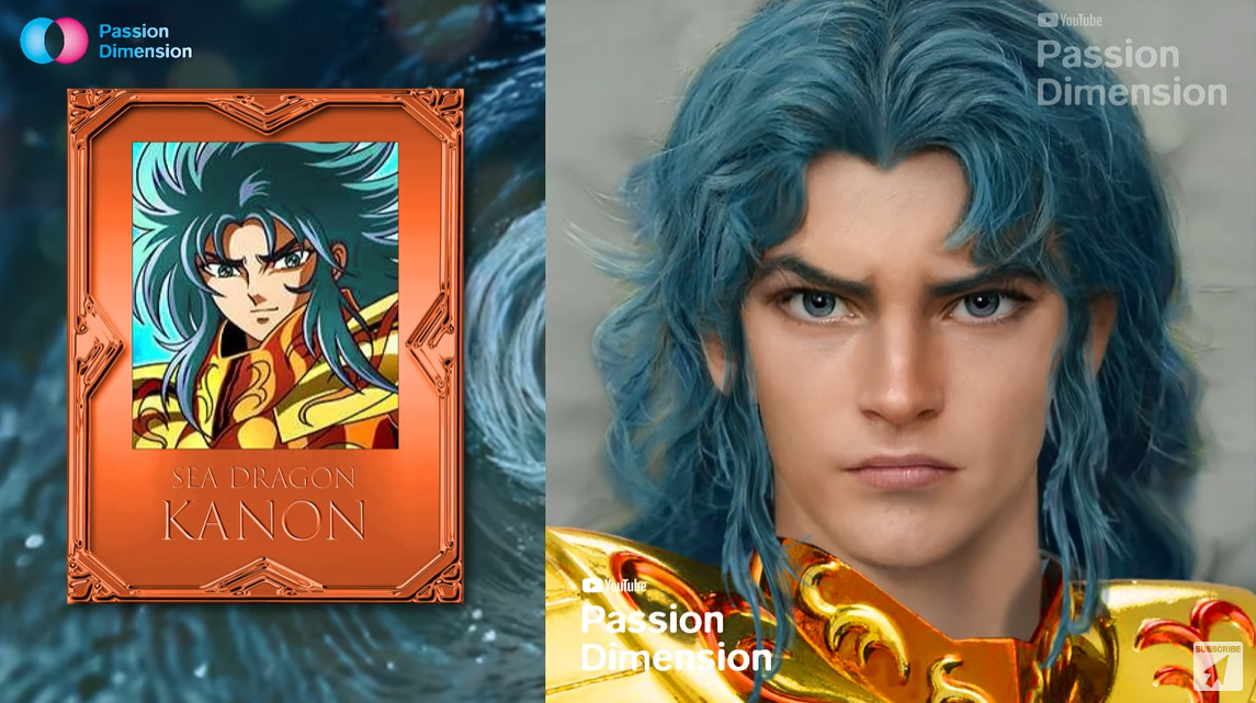 IA gera os rostos da versão live-action dos Marinas de Poseidon