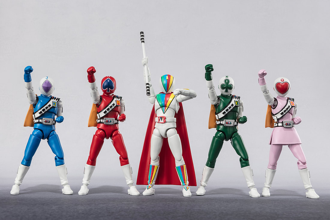 Imagens dos bonecos de JAKQ Dengekitai da Bandai são divulgadas
